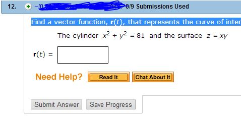 Solved Find a vector function, r(t), that represents the | Chegg.com