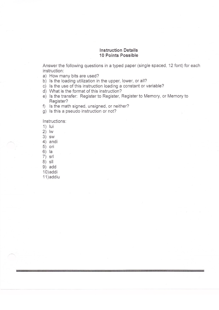 Solved Answer the following questions in a typed paper | Chegg.com