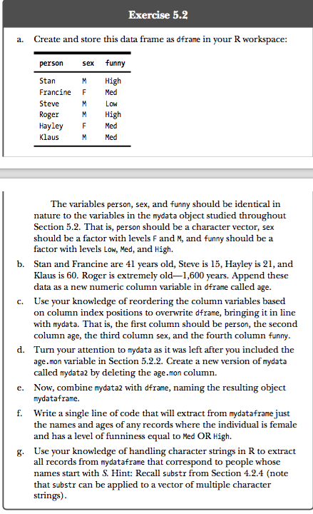 Solved Do The Following Excercies In R Langauge And Answers 