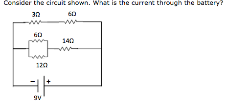 Solved Consider the circuit shown. What is the current | Chegg.com