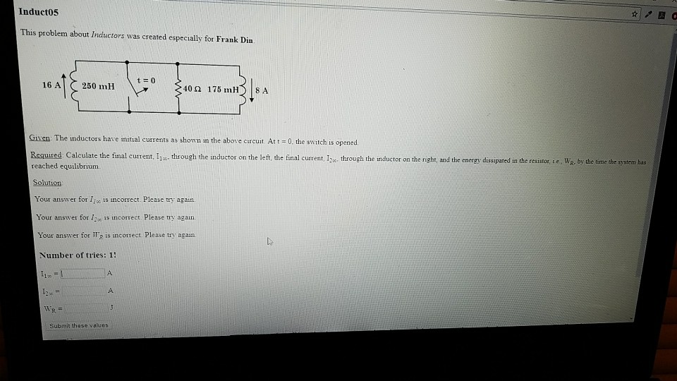 Solved Induct05 This problem about Inductors was created | Chegg.com