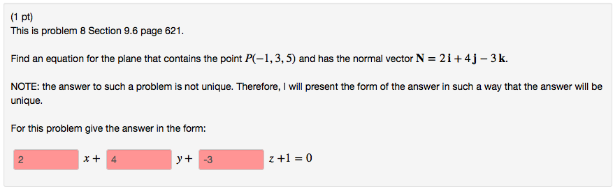 Solved (1 pt) This is problem 8 Section 9.6 page 621. Find | Chegg.com