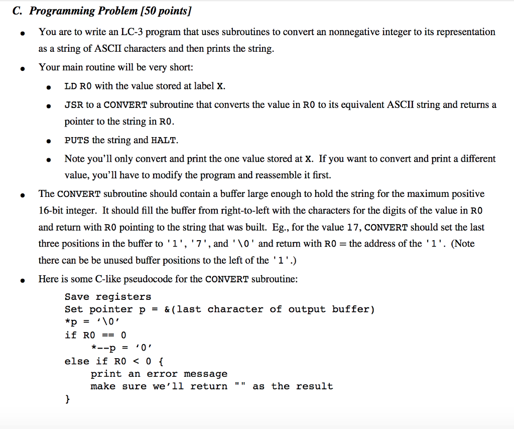 Solved C Programming Problem [50 Points You Are To Write