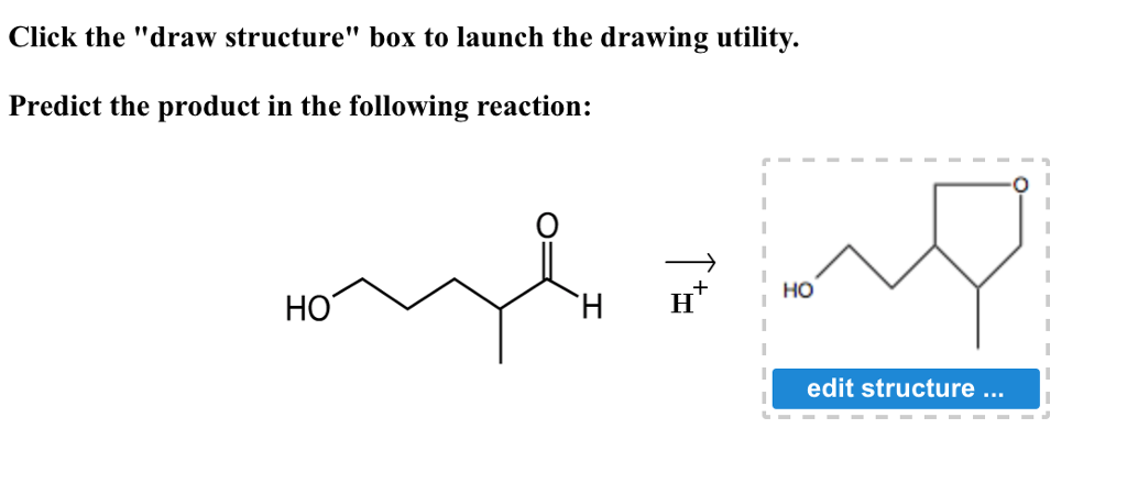 Solved Click the "draw structure" box to launch the drawing | Chegg.com