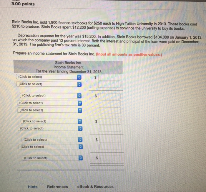 Solved Stein Books Inc. sold 1, 900 finance textbooks for | Chegg.com