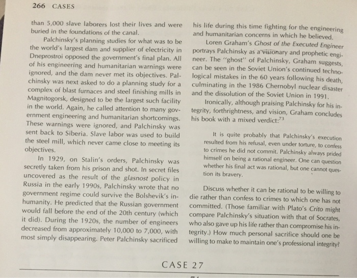 I'm working on the Peter palachinsky case I need to | Chegg.com