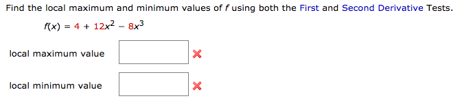 Solved Find the local maximum and minimum values of fusing | Chegg.com