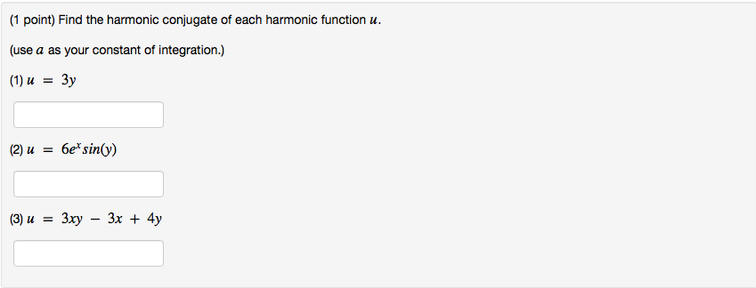 Solved Find the harmonic conjugate of each harmonic function | Chegg.com