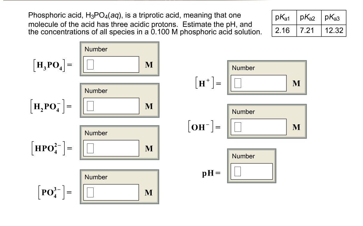 Solved Phosphoric acid, H_3 PO_4 (aq), is a triprotic acid, | Chegg.com