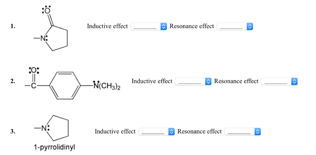 Solved CEN: Inductive effect Resonance effect :O: Inductive | Chegg.com
