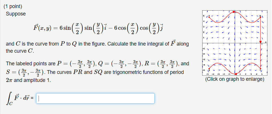 Solved Suppose F(x, y) = 6sin(x/2) sin(y/2)i - 6cos(x/2) | Chegg.com