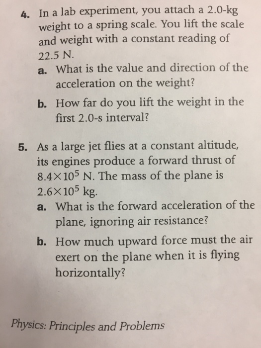 Solved In a lab experiment, you attach a 2.0-kg weight to a | Chegg.com