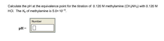 Solved Calculate the pH at the equivalence point for the | Chegg.com