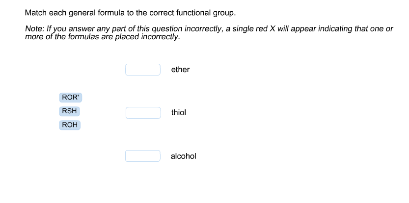 Solved Match each general formula to the correct functional | Chegg.com
