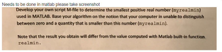 Solved Needs to be done in MATLAB please take screenshot | Chegg.com