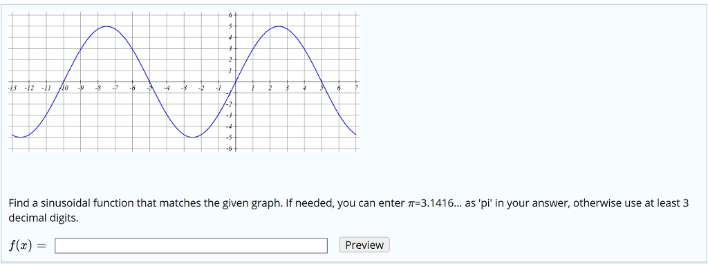 Solved 13 -12-11 20 Find a sinusoidal function that matches | Chegg.com