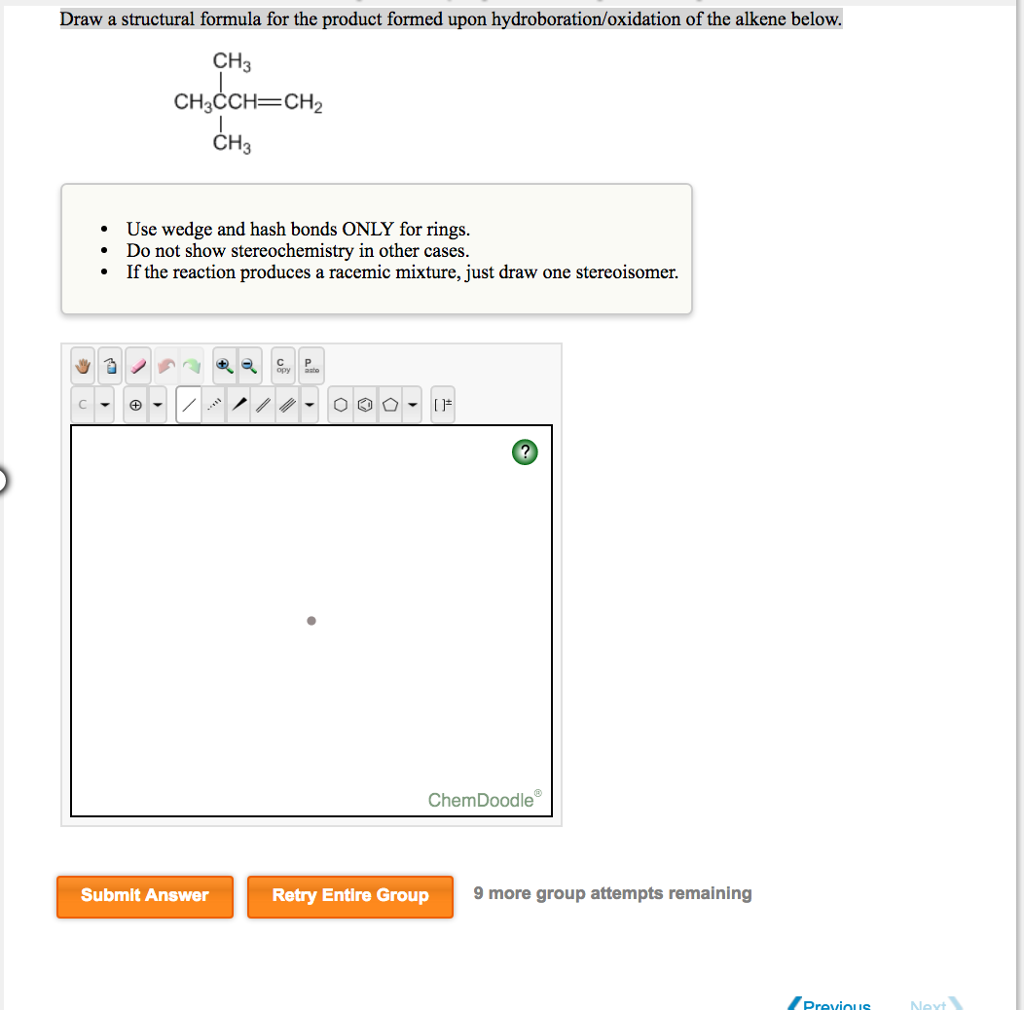 Solved Draw a structural formula for the product formed upon | Chegg.com