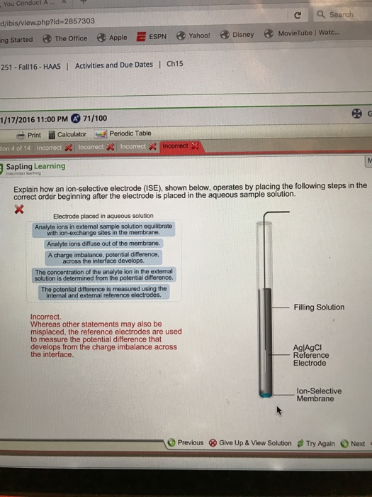 Solved Explain how an ion-selective electrode (ISE), shown | Chegg.com