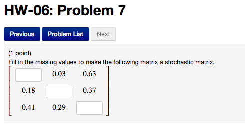 Solved Fill in the missing values to make the following | Chegg.com