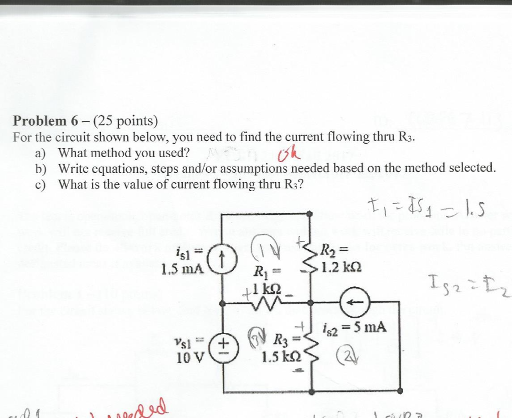 Solved Problem 6 - (25 points) For the circuit shown below, | Chegg.com