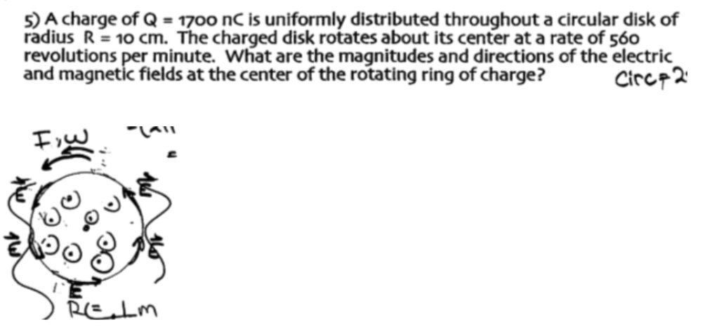 Solved 5) A charge of Q = 1700 nC is uniformly distributed | Chegg.com