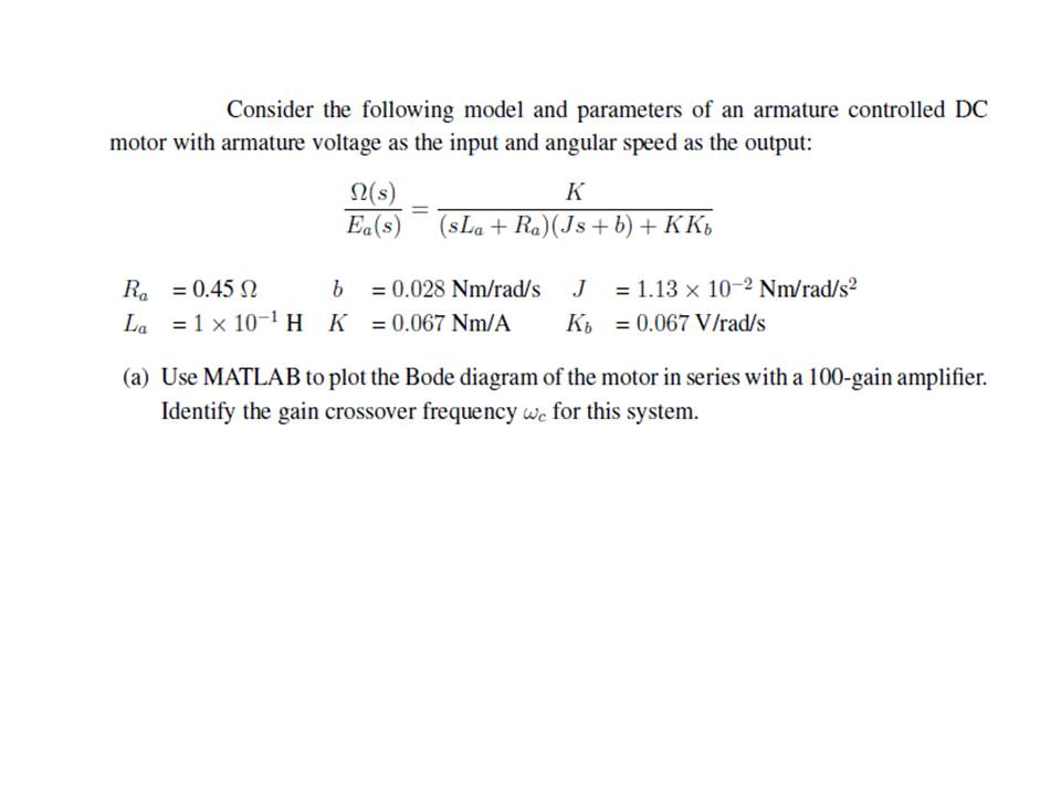 Solved Consider The Following Model And Parameters Of An 1214