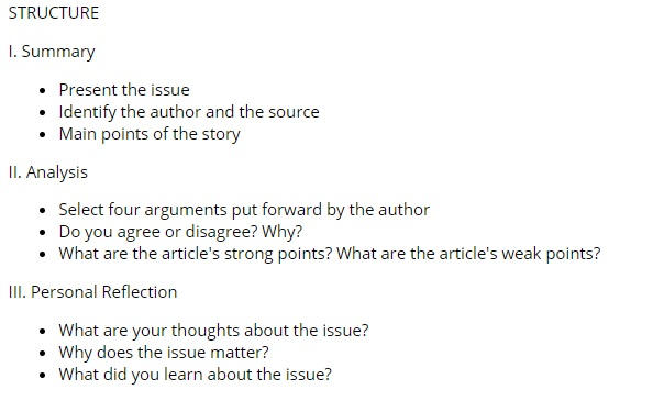 STRUCTURE I. Summary Present the issue Identify the | Chegg.com