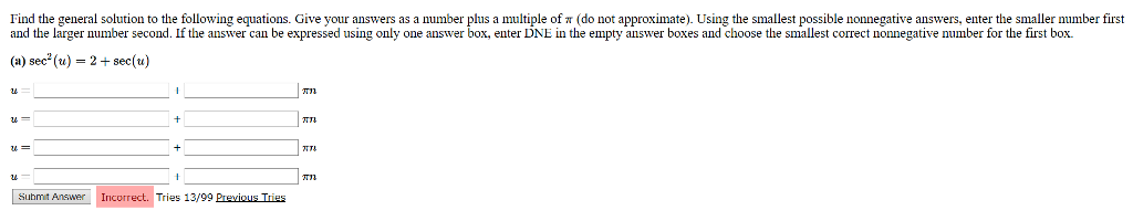 Solved Find the general solution to the following equations. | Chegg.com