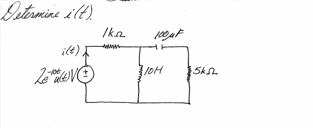 Solved Use KVL/KCL and the inverse Laplace Transform | Chegg.com