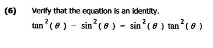 Solved Verify that the equation is an identity. tan 2 ( | Chegg.com