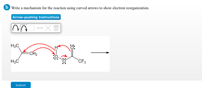 Solved Write a mechanism for the reaction using curved | Chegg.com
