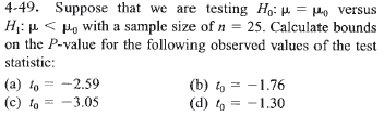 Solved Suppose that we are testing H_0: mu = mu_0 versus | Chegg.com
