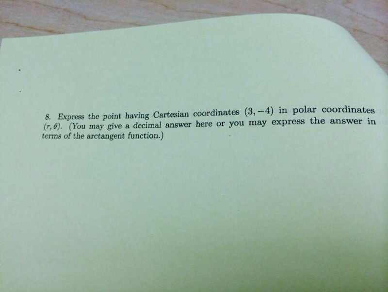 Solved Express the point having Cartesian coordinates (3, | Chegg.com Solved Express the point having Cartesian coordinates (3, | Chegg.com