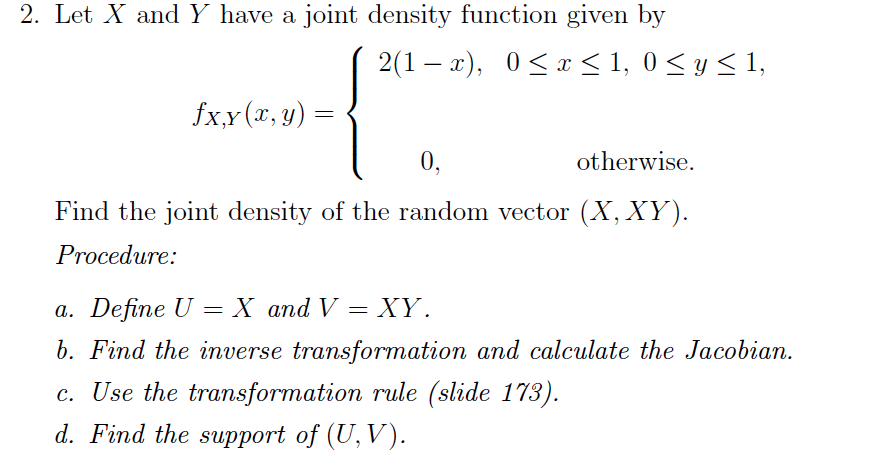 Solved Let X and Y have a joint density function given by | Chegg.com