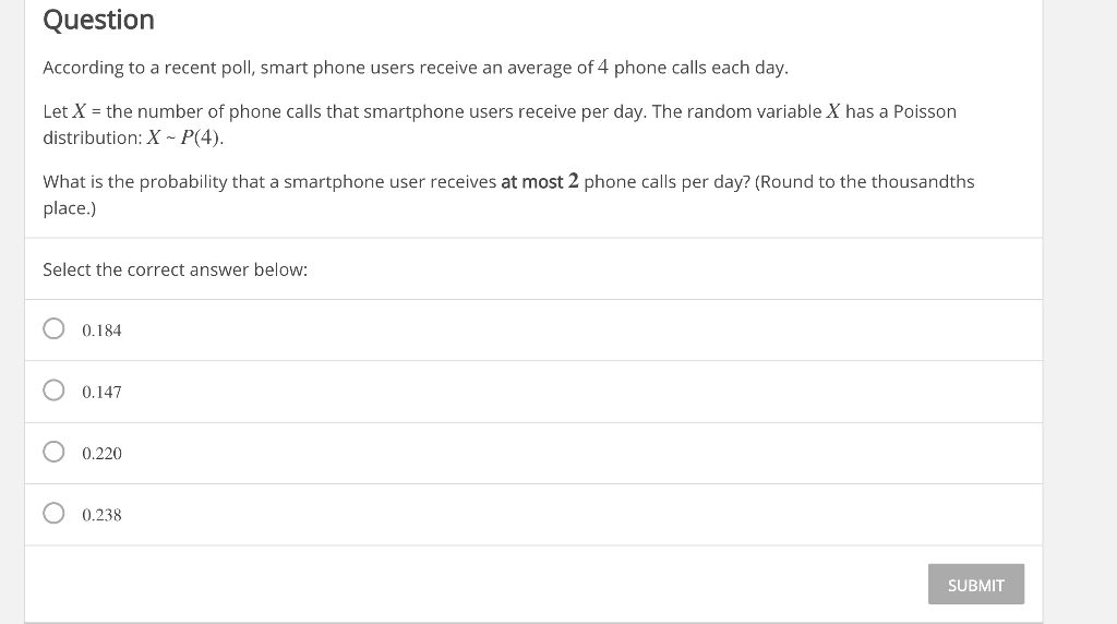 Solved Question According to a recent poll, smart phone | Chegg.com