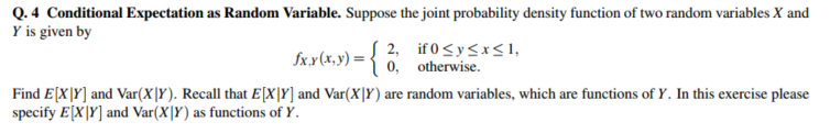 Conditional Expectation as Random Variable. Suppose | Chegg.com