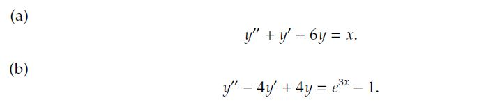 Solved Find particular solution using method of undetermined | Chegg.com
