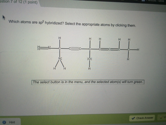 Solved estion 7 of 12 (1 point) Which atoms are s^2 | Chegg.com Solved estion 7 of 12 (1 point) Which atoms are s^2 | Chegg.com