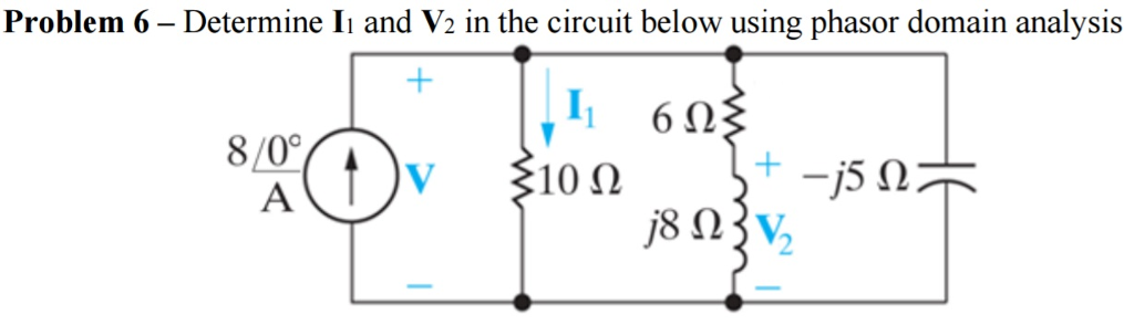 Solved Determine I_1 and V_2 in the circuit below using | Chegg.com