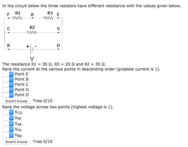 Solved In the circuit below the three resistors have | Chegg.com