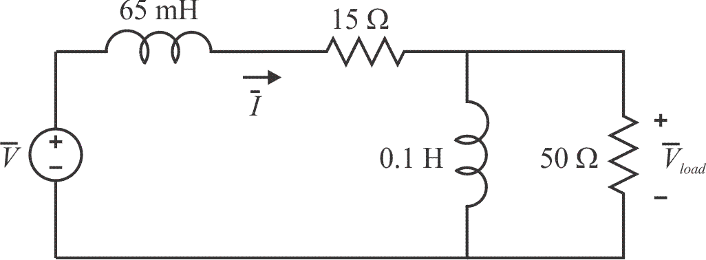 Solved In the circuit below, the voltage source phasor is | Chegg.com