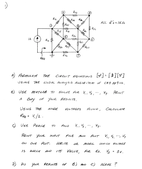 Solved Formulate the circuit equations using | Chegg.com