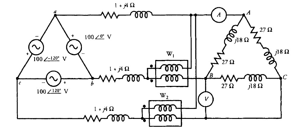 Solved A balanced three-phase load is connected to a | Chegg.com