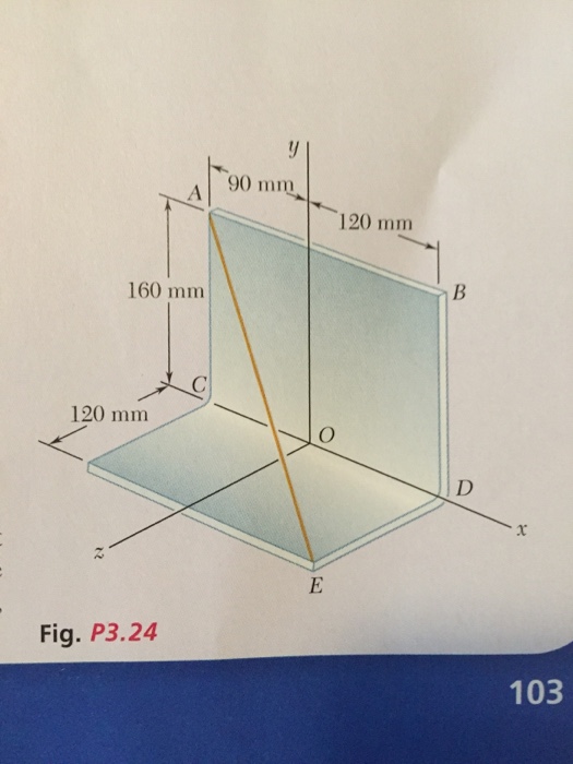 determine the perpendicular distance from point b to | Chegg.com