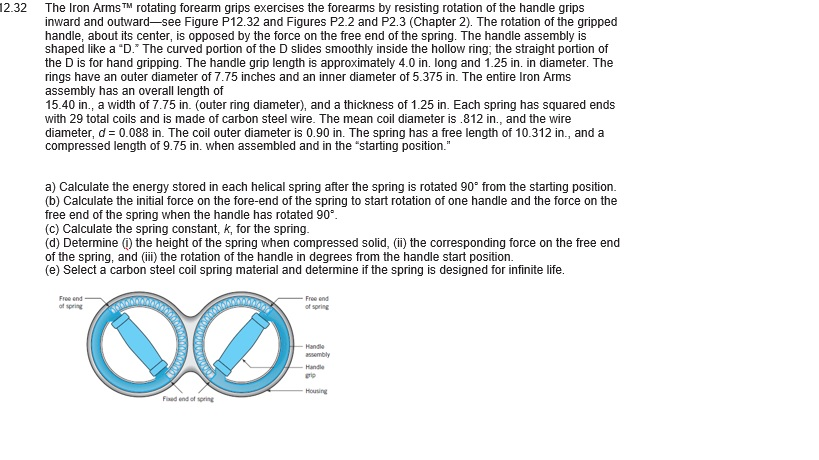 The Iron Arms^TM rotating forearm grips exercises the | Chegg.com