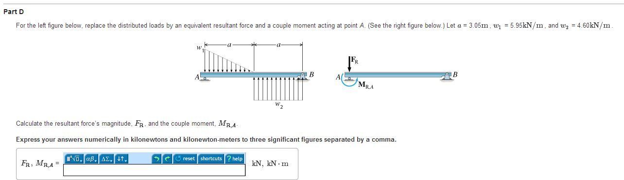 Solved For the left figure below, replace the distributed | Chegg.com