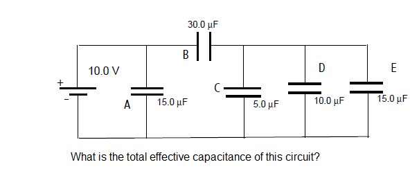 Solved What is the total effective capacitance of this | Chegg.com