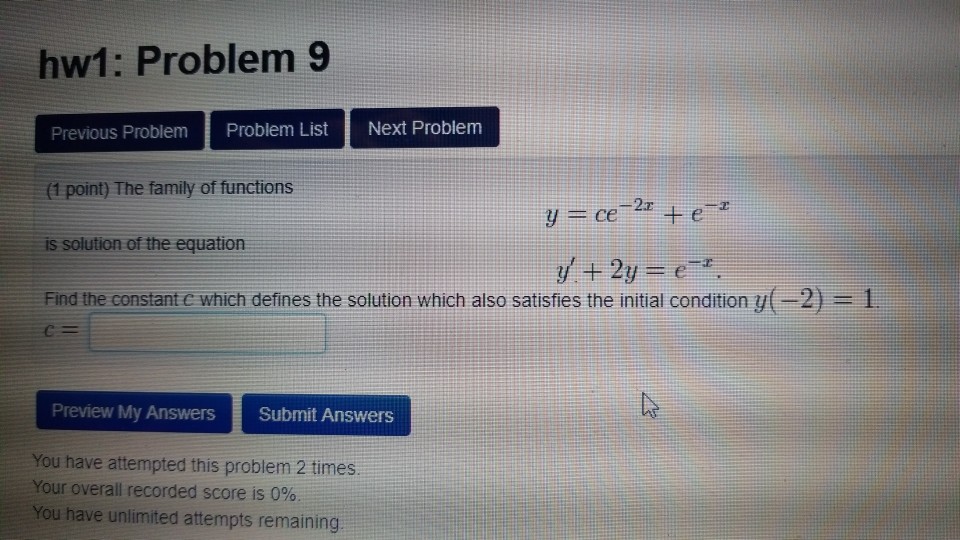 Solved Hw1 Problem 9 Previous Problem Problem List Next 9648