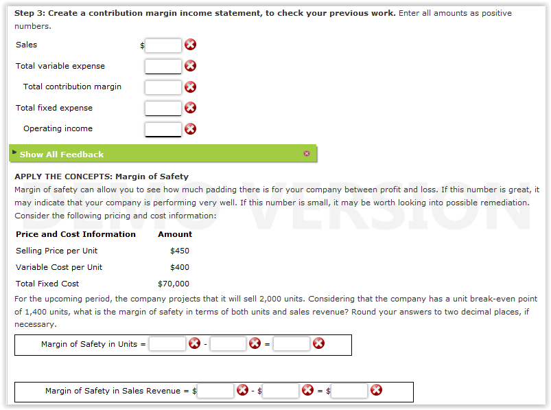 Solved Step 3: Create a contribution margin income | Chegg.com