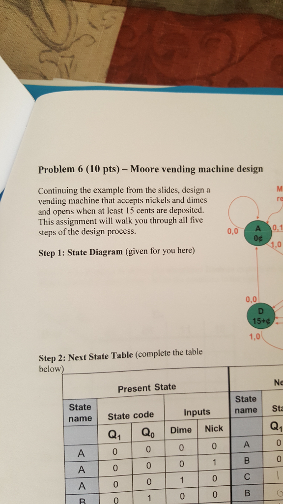 Hello, I am having trouble converting this machine to | Chegg.com